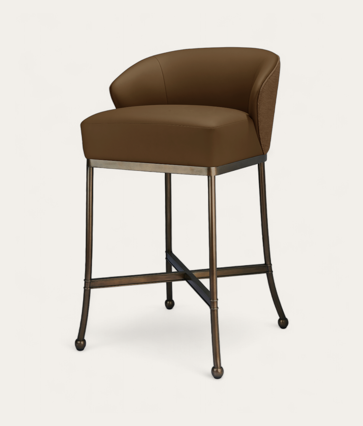 Hyde Bar Stool - Saddle – Laura Hammett Living