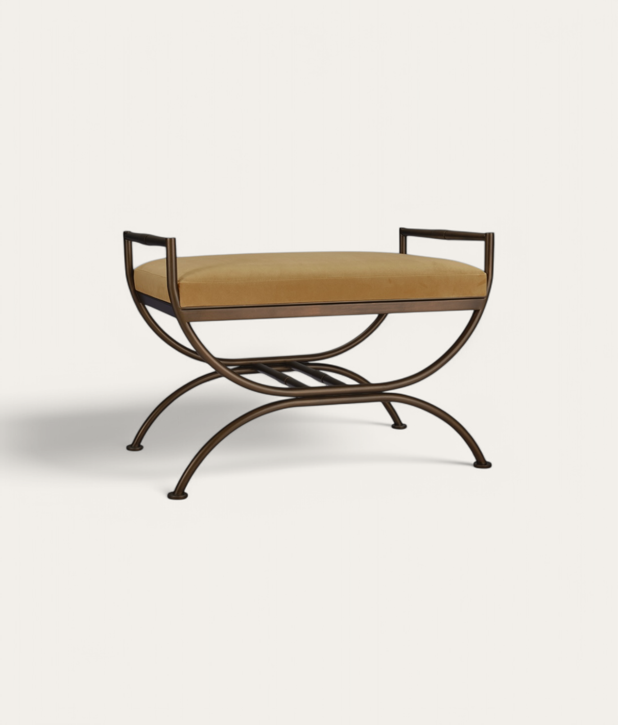 Ainsley Stool - Bronze - Umber – Laura Hammett Living