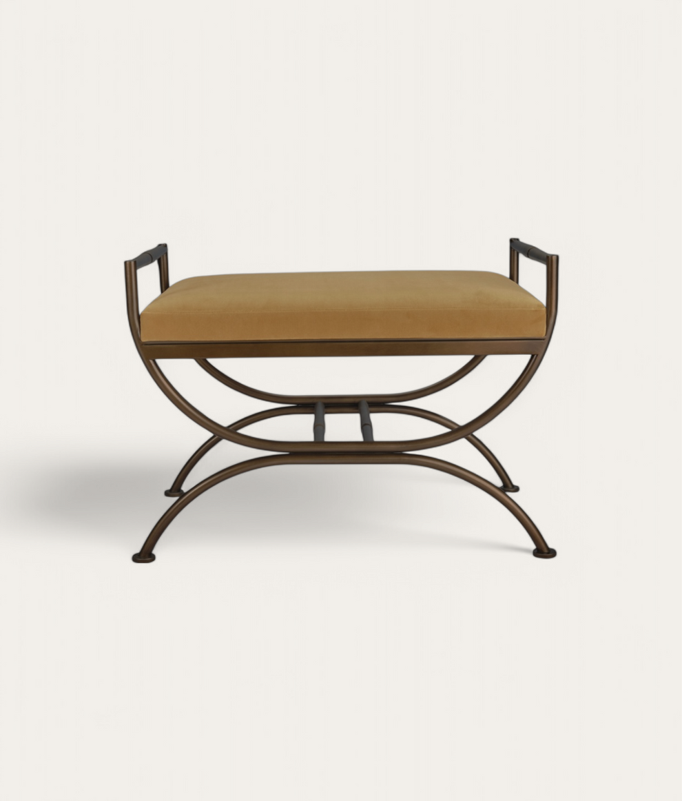 Ainsley Stool - Bronze - Umber – Laura Hammett Living