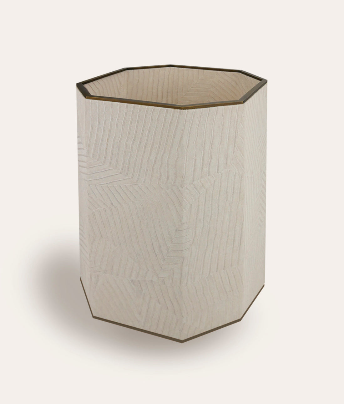 Elemental Luxury Waste Paper Bin - Ivory - Laura Hammett Luxury Homewares – Laura Hammett Living