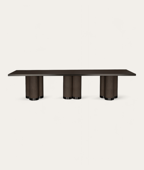 Carter Dining Table - Dark – Laura Hammett Living