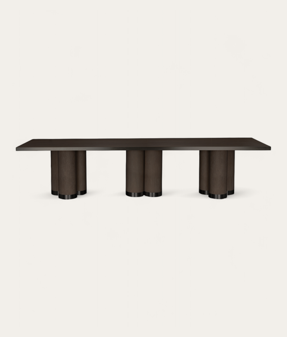 Carter Dining Table - Dark – Laura Hammett Living