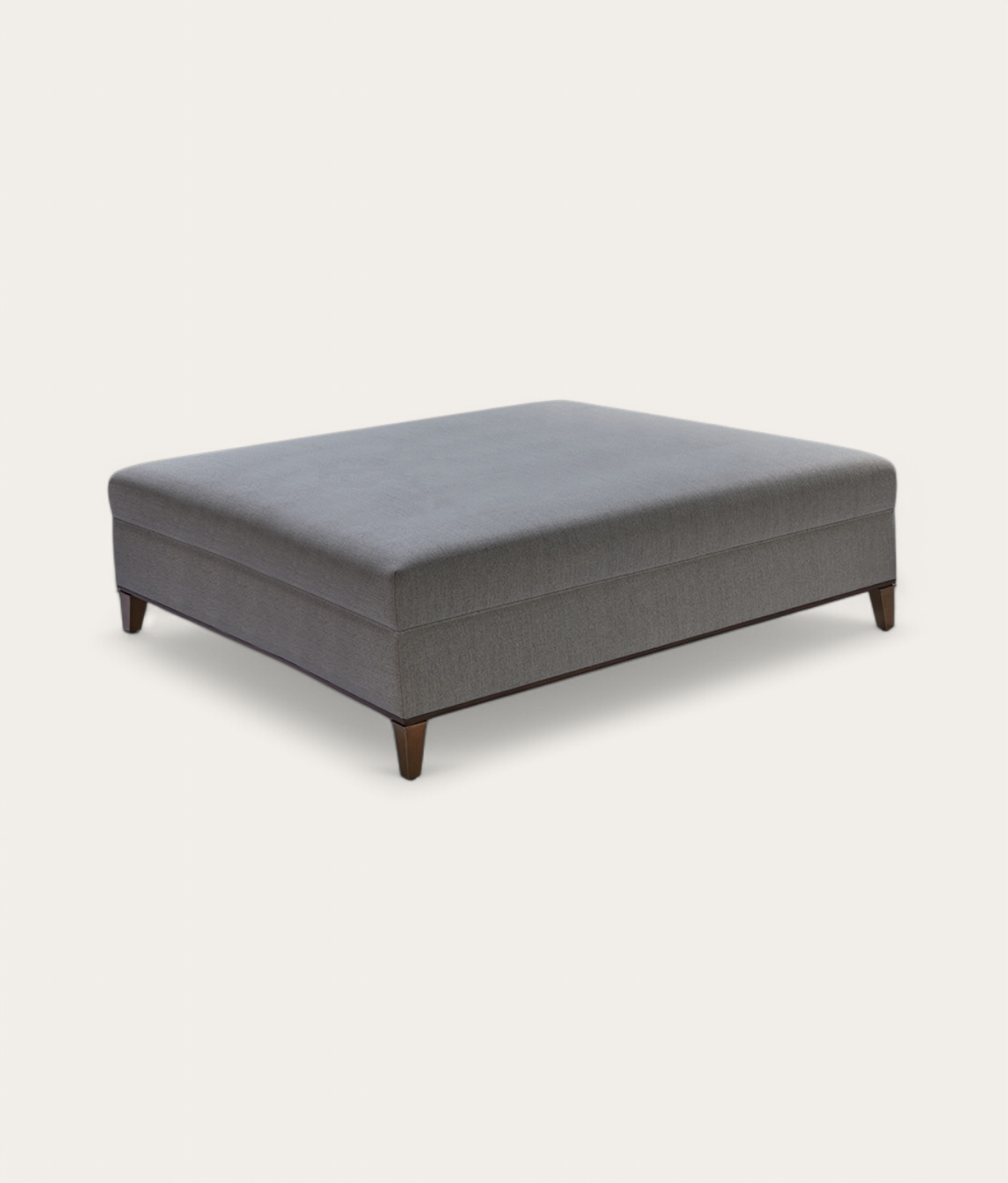 Durham Ottoman - Slate – Laura Hammett Living