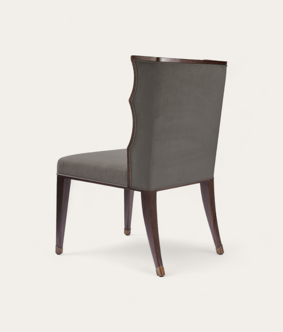 Halston Dining Chair - Smoke – Laura Hammett Living