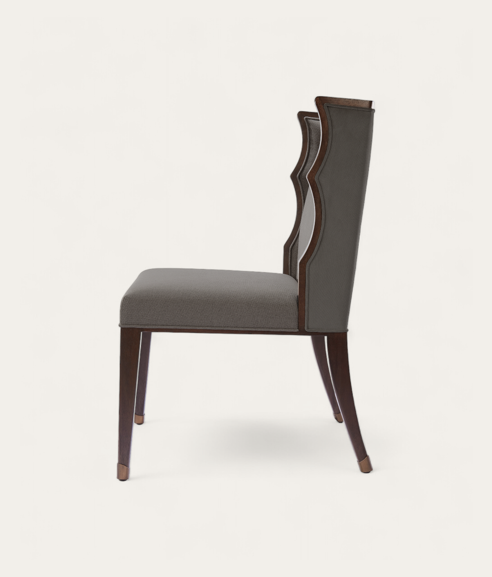 Halston Dining Chair - Smoke – Laura Hammett Living