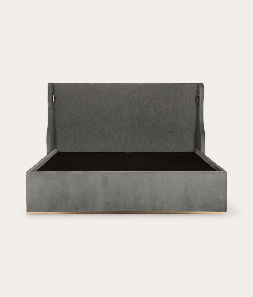 Haven Bed - Slate – Laura Hammett Living