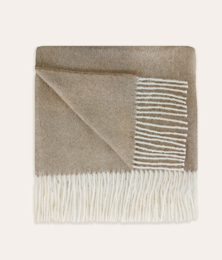 Henley Alpaca Throw - Camel- Laura Hammett Luxury Homewares & Gifts ...