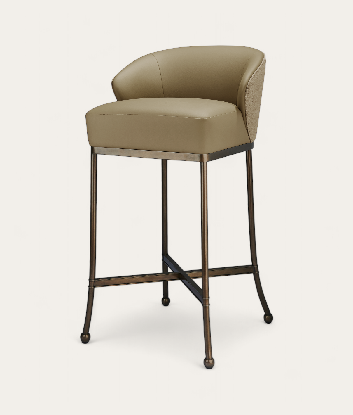 Hyde Bar Stool - Stone – Laura Hammett Living