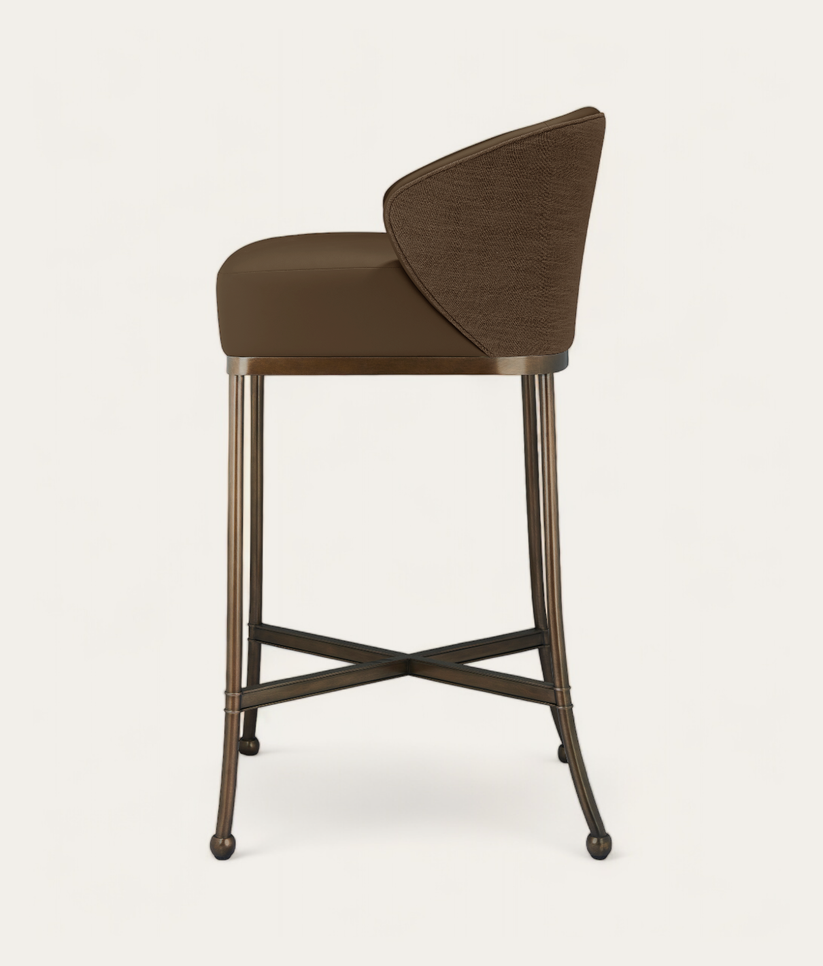 Hyde Bar Stool - Bronze – Laura Hammett Living