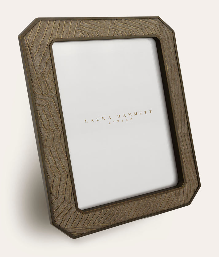 Elemental Luxury Photo Frame, Large - Bronze - Laura Hammett Luxury ...