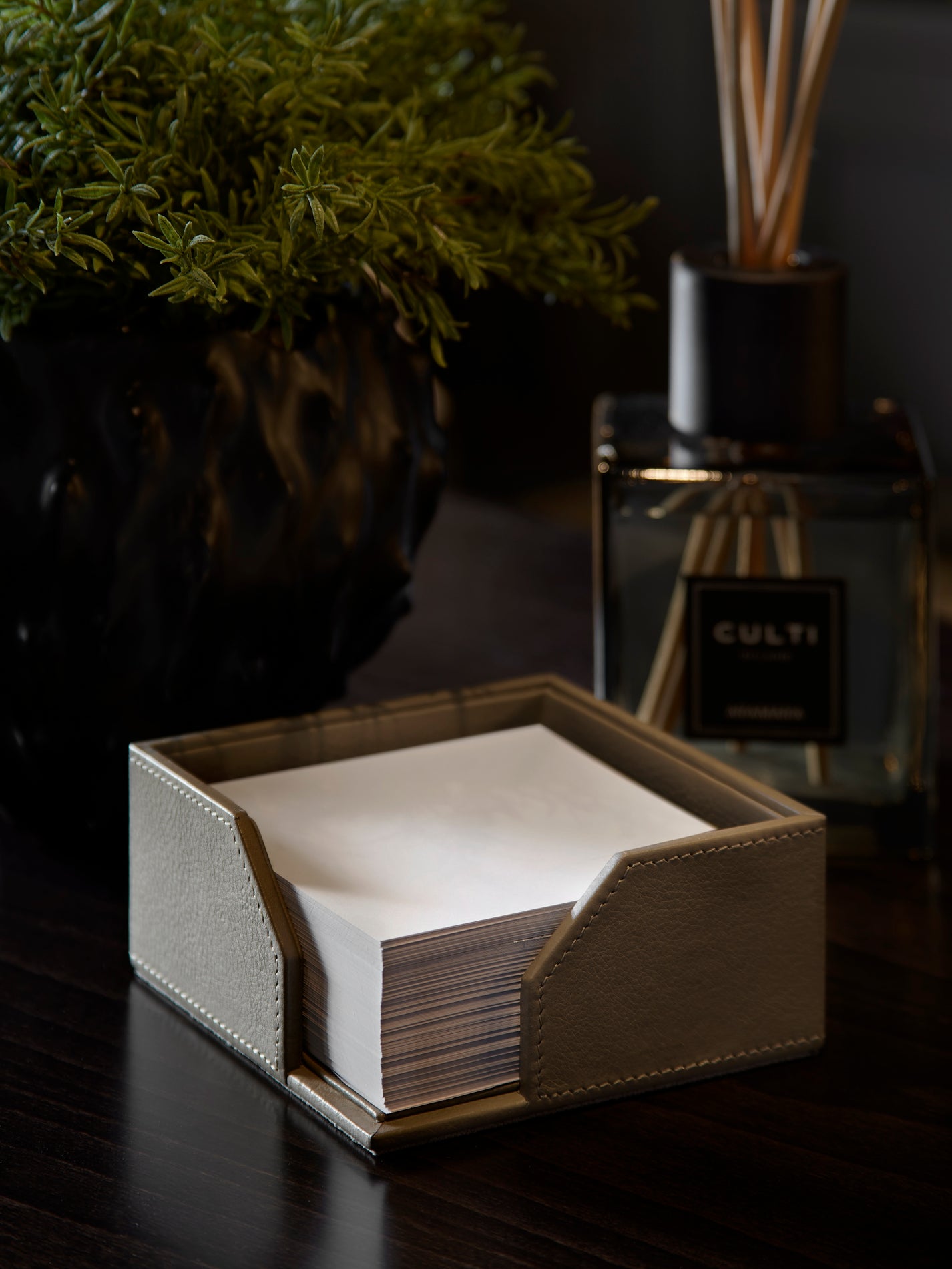 Adler Leather Memo Pad - Designer Home Office Accessories – Laura ...