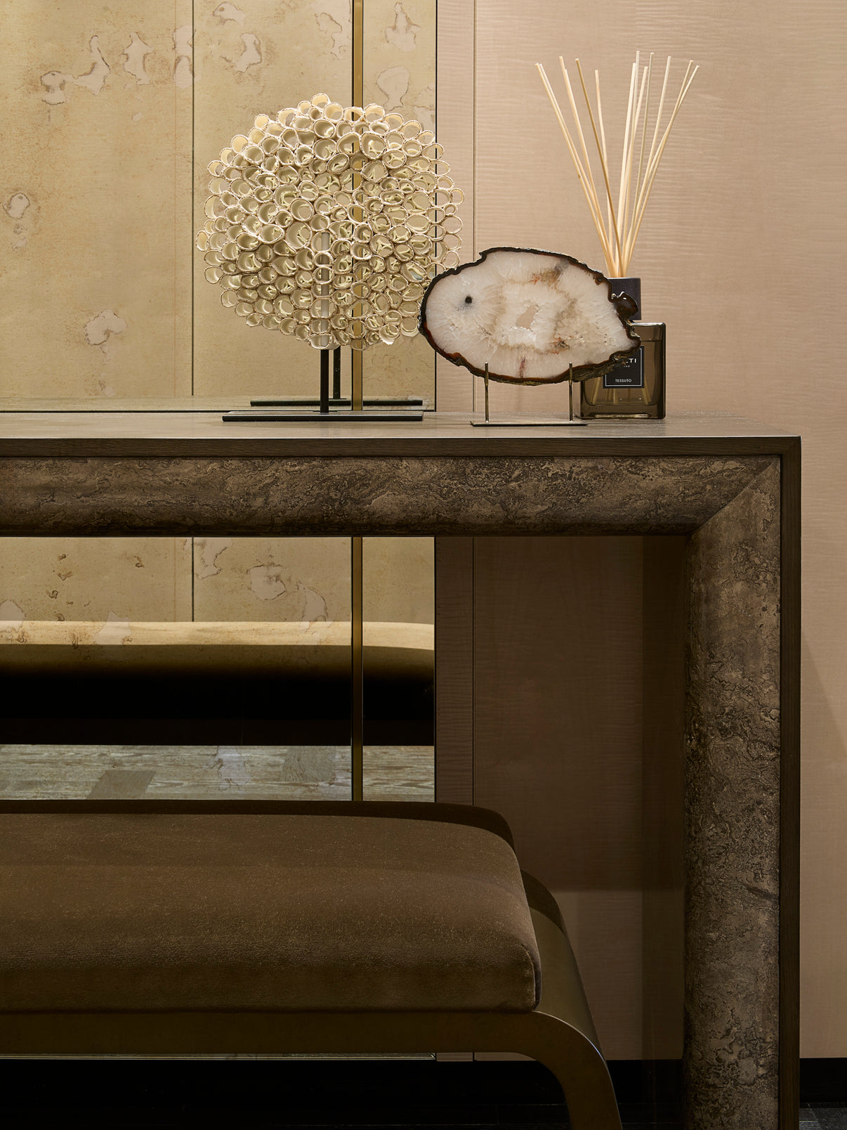 Luca Console Table - Dark – Laura Hammett Living