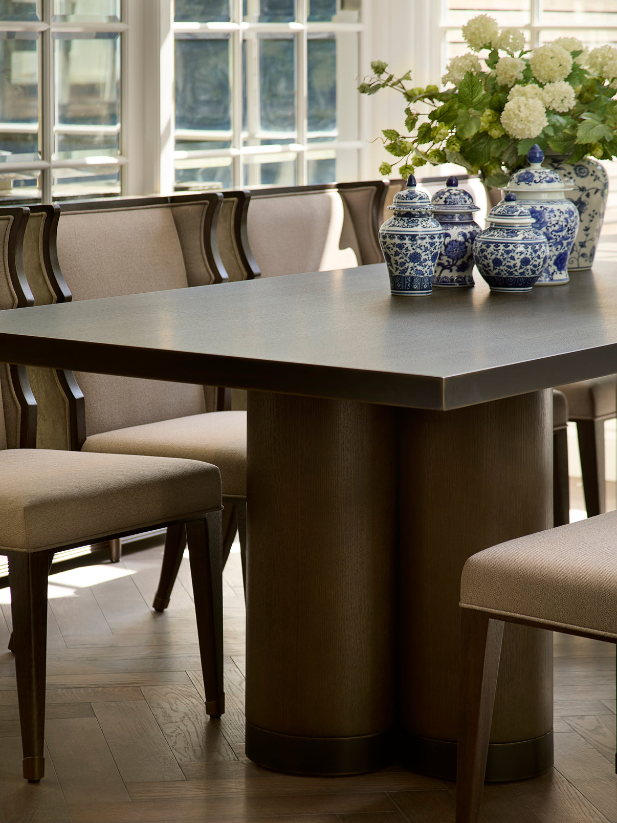 Carter Dining Table - Dark – Laura Hammett Living