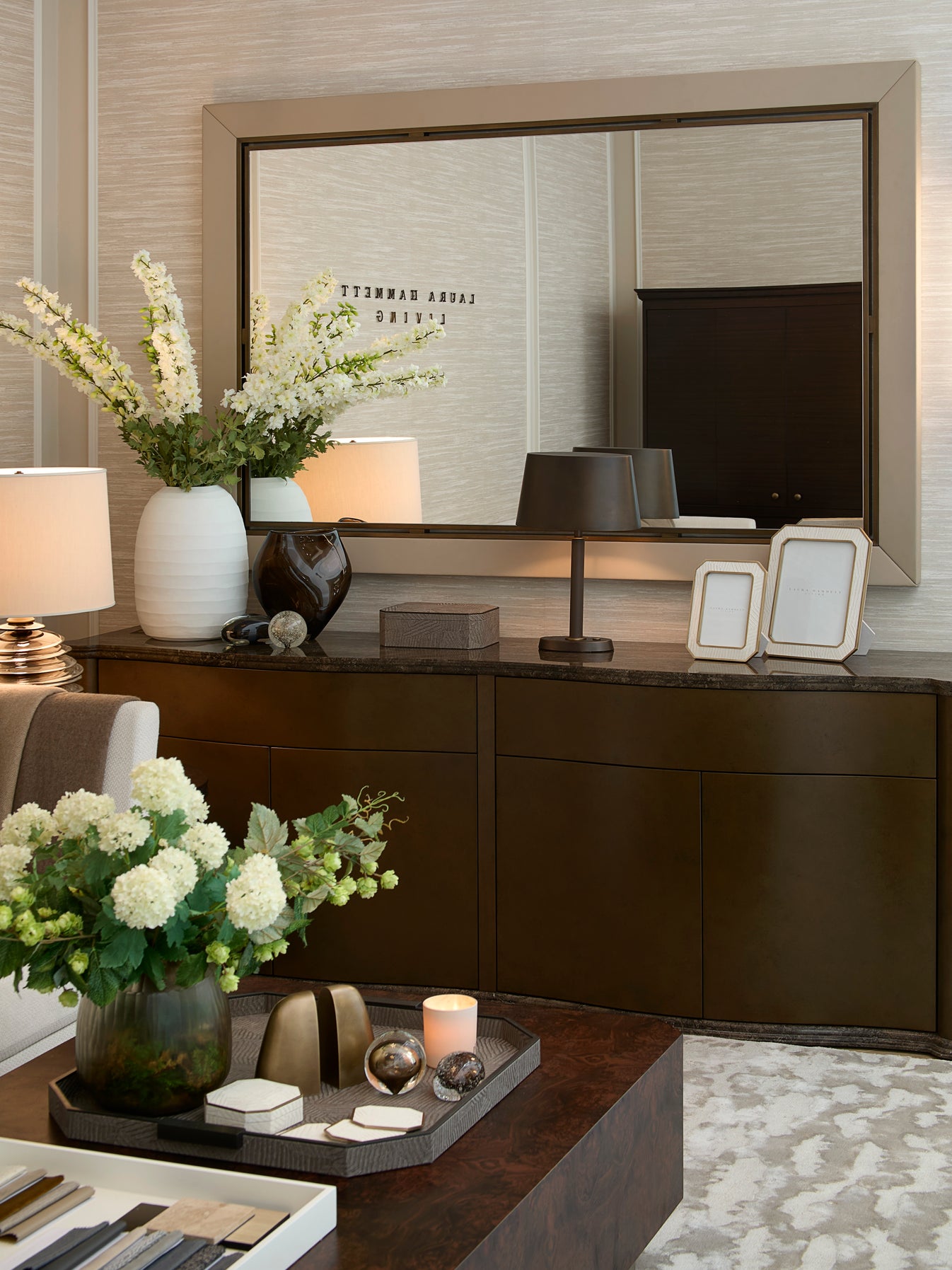 Crossley Mirror - Taupe – Laura Hammett Living