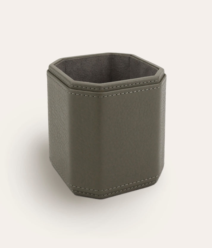 Adler Luxury Leather Pen Pot - Designer Home Office Accessories – Laura ...