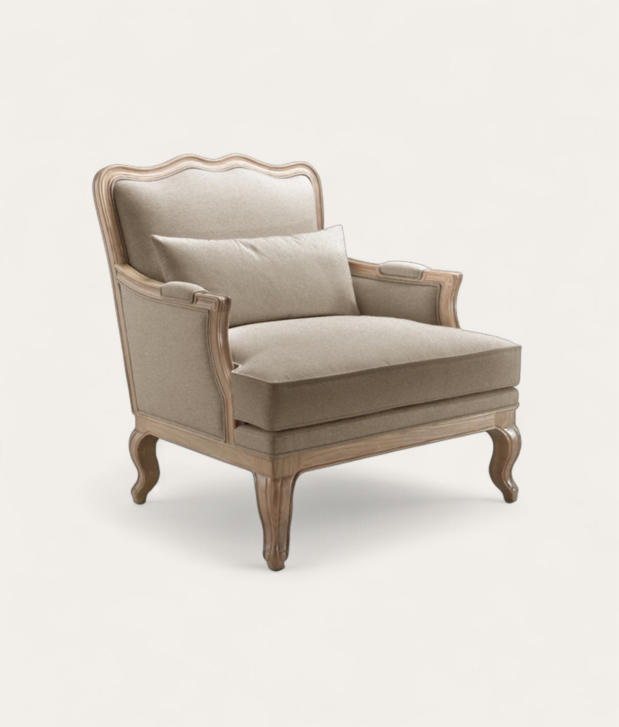 Theodore Armchair - Stone – Laura Hammett Living