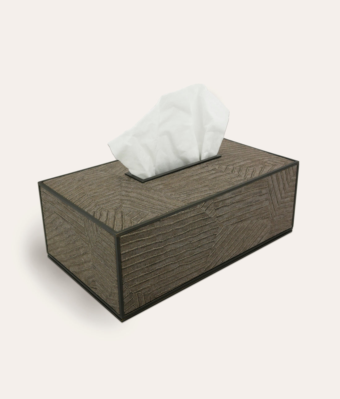 Elemental Tissue Box Rectangular - Bronze - Laura Hammett Luxury ...