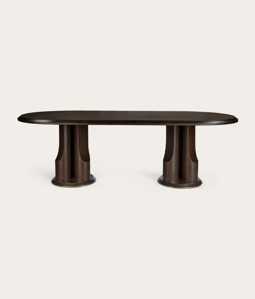 Vigo Dining Table - Dark Oak – Laura Hammett Living